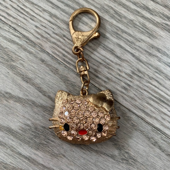 Hello Kitty | Accessories | Hello Kitty Vintage Gold Rhinestone Blinged ...